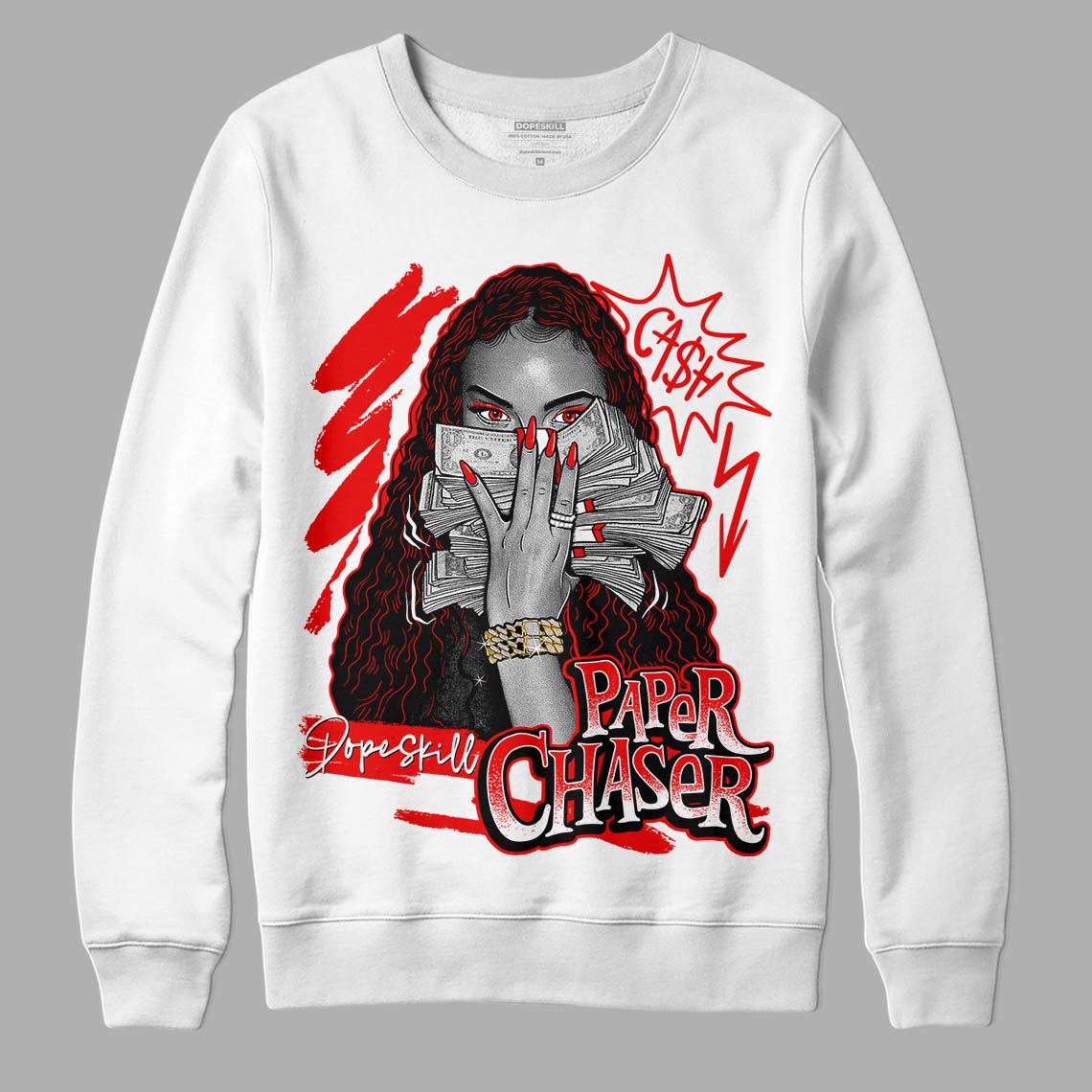 Cherry 12s DopeSkill Sweatshirt NPC Graphic – DOPESKILL