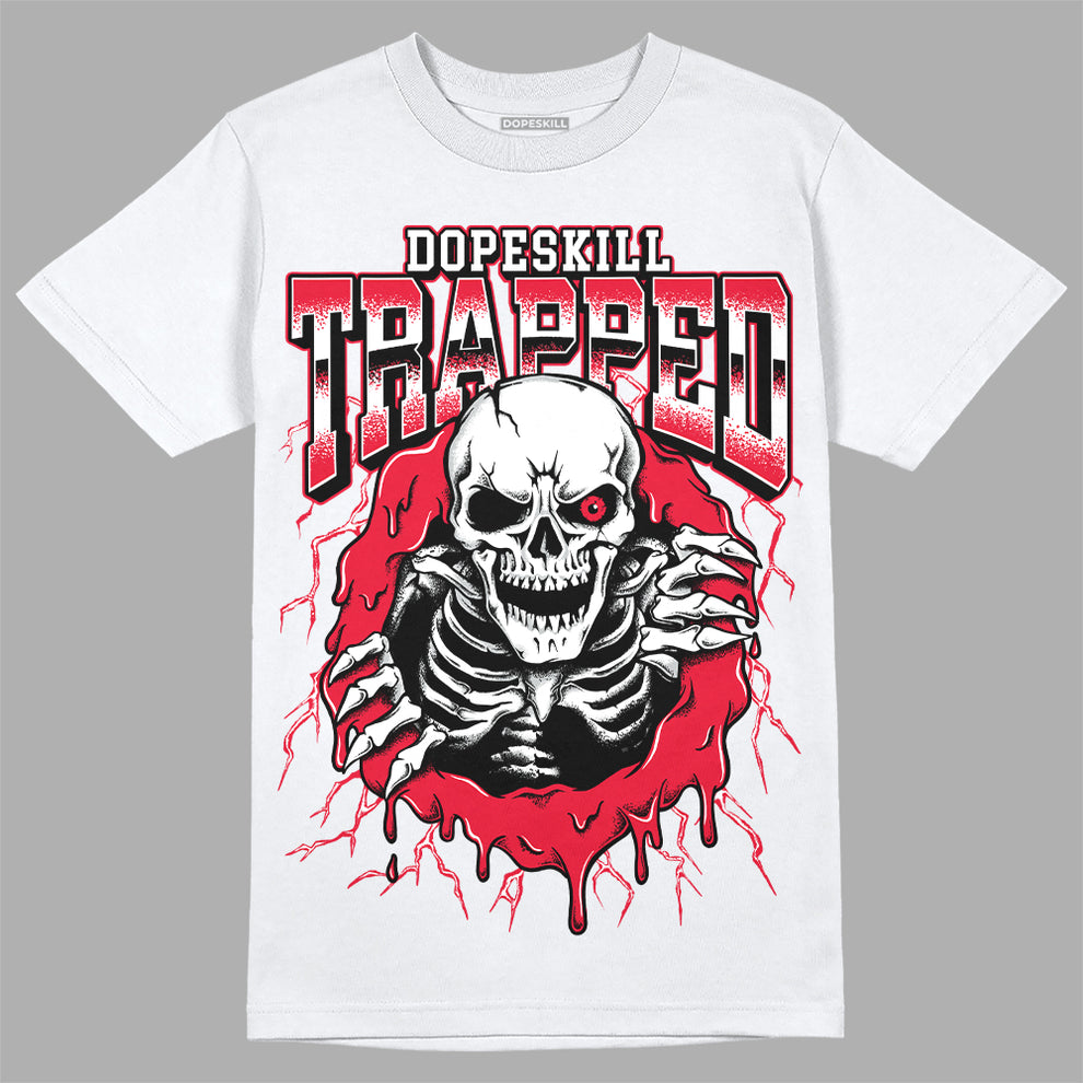 Red Black White DopeSkill T-Shirt Trapped Halloween Graphic – DOPESKILL