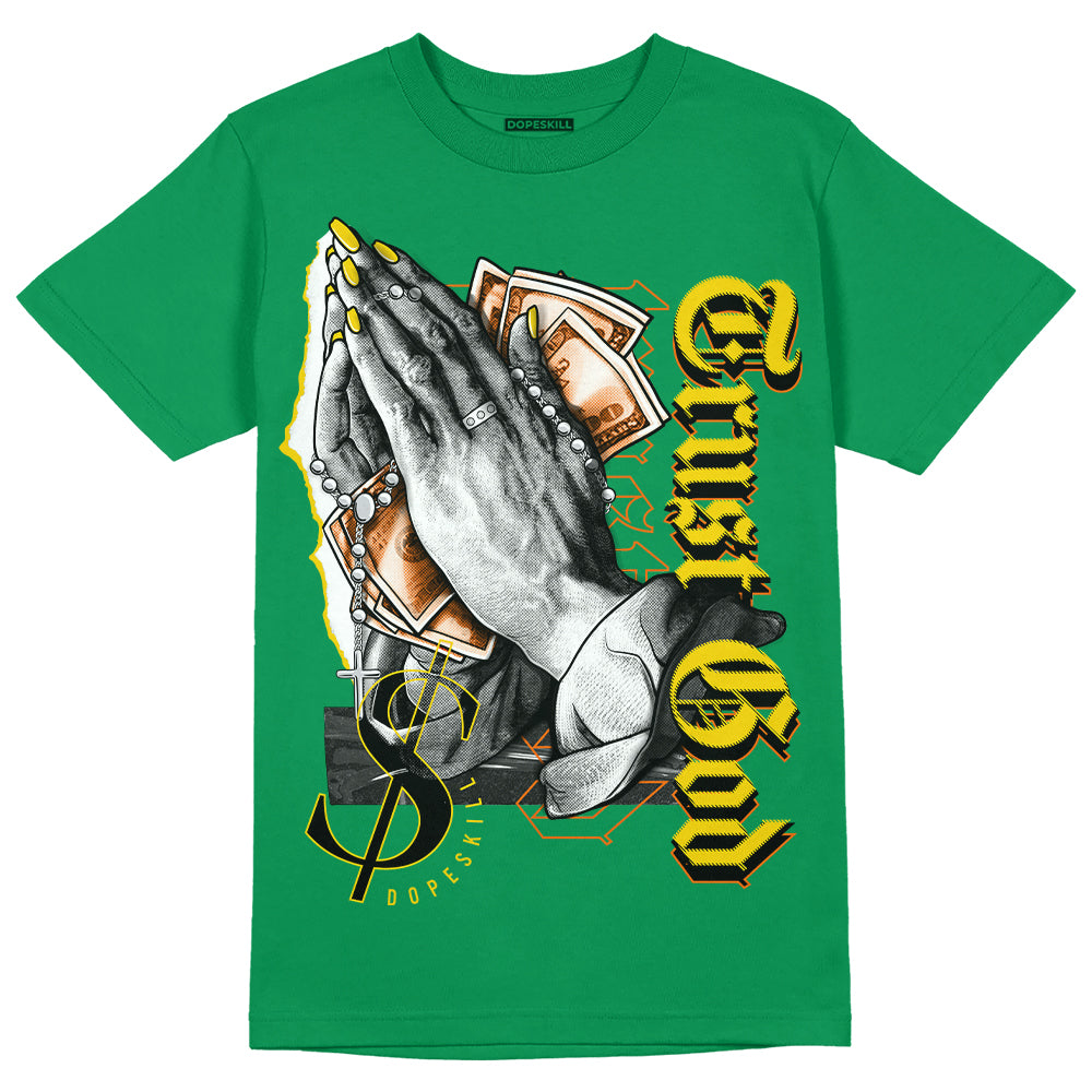 Green Collection DopeSkill Green T-shirt Trust God Graphic – DOPESKILL