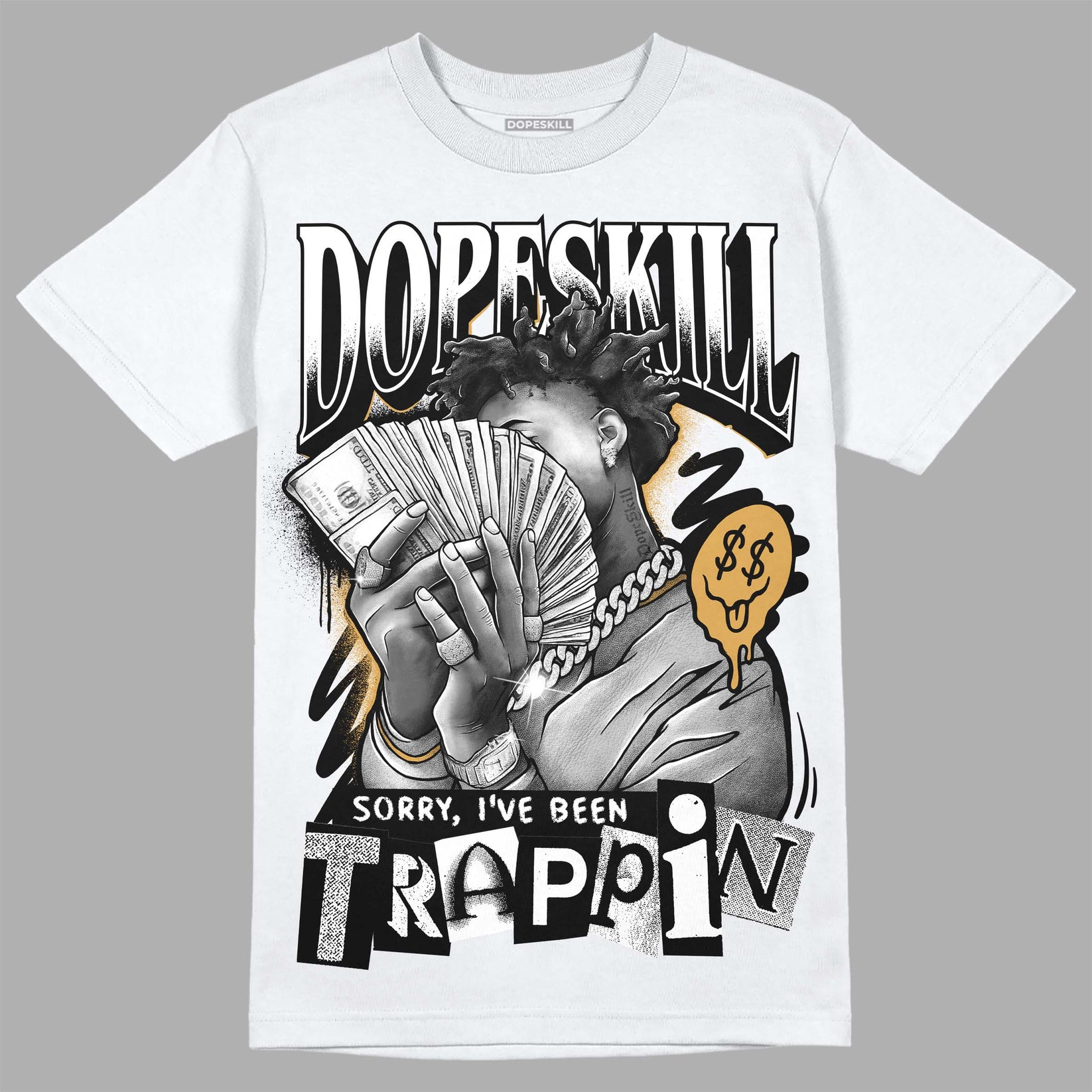 Gratitude 11s DopeSkill T-Shirt Sorry I've Been Trappin Graphic – DOPESKILL